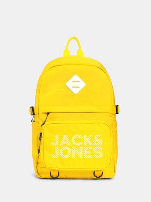 Buy Jack & Jones Yellow Printed Backpack Online