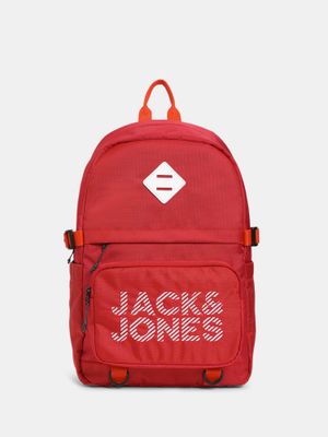 Buy Jack & Jones Red Printed Backpack Online