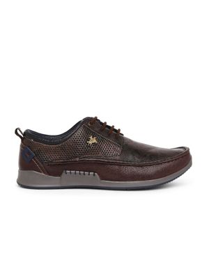Buy BUCKAROO PERRI Genuine Crumbald Leather Brown Casual Shoes for Men ...