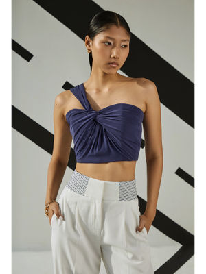 Buy The Dapper Lady Twilight Knot Corset - Blue Online