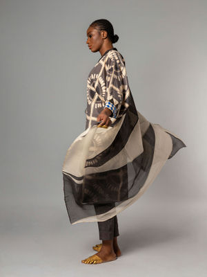 Buy Shades of India Grey Sade Dupatta Online