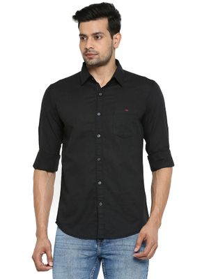Mufti Casual Shirts : Buy Mufti Black Mens Slim Fit Full Sleeves Shirts ...