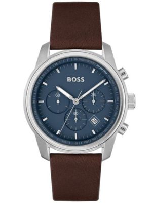 Buy Boss TRACE Chronograph Blue Round Men Watch - 1514002 (M) online
