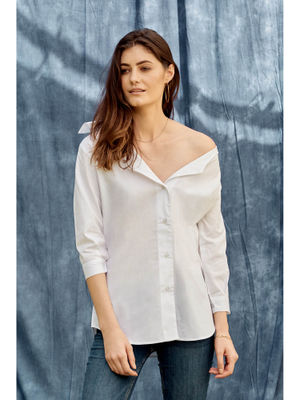 Buy ANYSA Versatile Multiway Collared Tailored Shirt Online