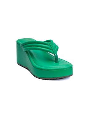 Buy Dapper Feet Chunky Platform Green Online