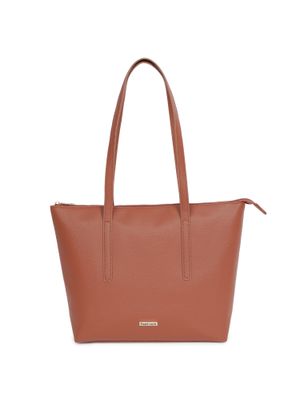 Buy Fastrack Tan Textured Tote Bag for Women Online