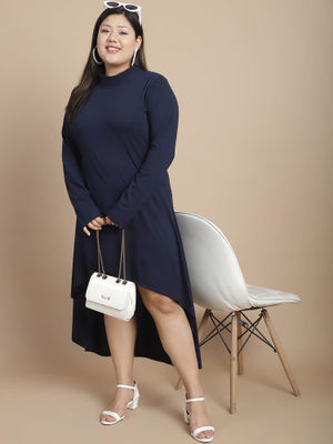 Buy RIGO Women Navy Jersey Dress Online