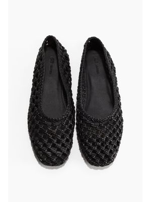 Buy H&M Braided Leather Ballet Pumps (2) Online