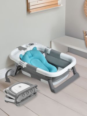 Buy Mi Arcus Grey Foldable Baby Bath Tub with & Temprature Indicator ...