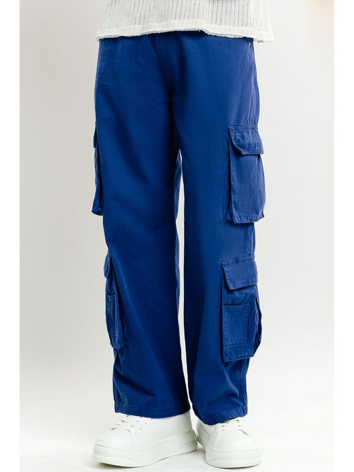Buy FREAKINS Mens Bright Blue Cargo Pant Online