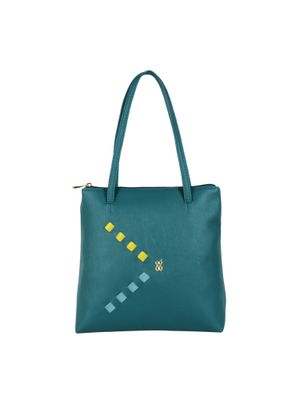 Buy Baggit Kolli Teal Tote Handbag Online