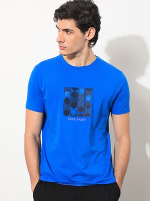 Buy RARE RABBIT Forest Blue Graphic Printed T-Shirt Online
