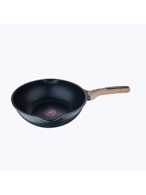 Buy Bergner Ultimate Ilag Marble Non Stick Wok - Kadhai- 28 Cm- 4.6 Litres- Induction Base- Grey ...