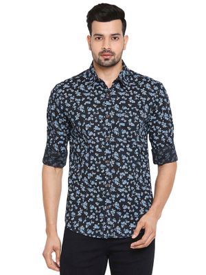 Mufti Casual Shirts : Buy Mufti Navy Mens Slim Fit Full Sleeves Shirts ...