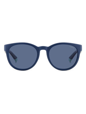 Buy Polaroid Unisex Blue Round Full Rim Sunglass (52) Online