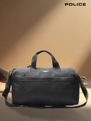 Buy Police Unisex Black Police Archelo Stylish Shoulder Side Duffle Bag ...