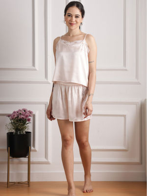 Buy Slumber Jill Peach Sunset Cami Top with Shorts (Set of 2) (S) Online