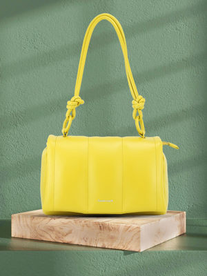 Buy Fastrack Celery Green Quilted Satchel Bag Online