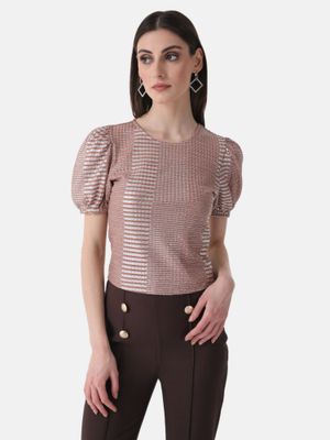 Buy KAZO Puff Sleeves Top Online