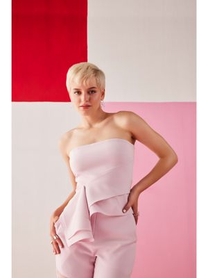 Buy The Dapper Lady Oslo Pink Solid Top online