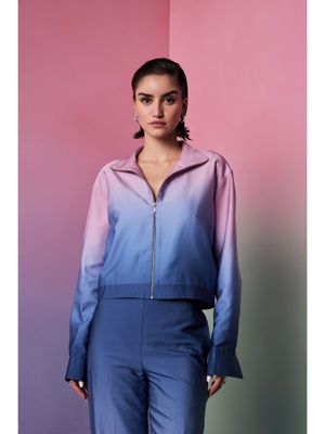 Buy The Dapper Lady Bali Multi-Color Ombre Bomber Jacket online