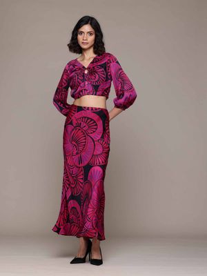 Buy Label Ritu Kumar Pink Printed Co-Ord Online