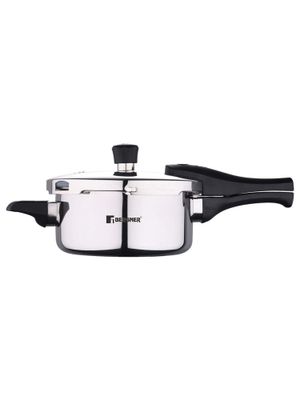 Buy Bergner Argent Elements Triply Stainless Steel Pressure Cooker With ...
