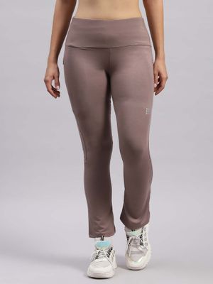 Buy Rock.it Women Beige Regular Fit Mid Rise Yoga Pant (S) Online