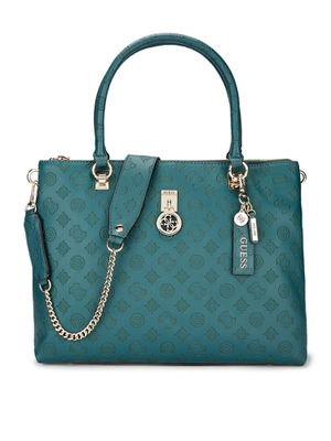Buy Guess Blue Printed Tote Bag Online