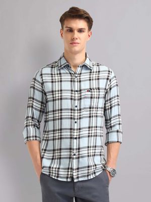 Buy AD By Arvind Modern Slim Fit Twill Shirt (39) Online