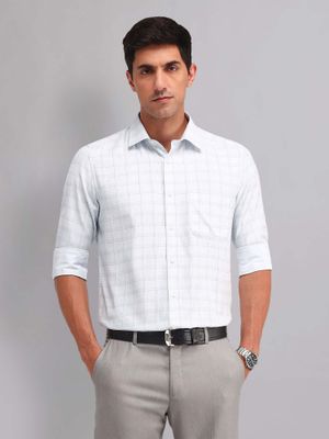 Buy AD By Arvind Regular Fit Checked Twill Shirt (39) Online