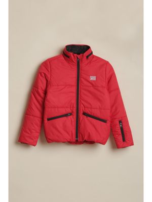 Buy Allen Solly Boys Red Solid Jacket (2-3 Years) Online