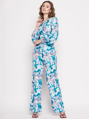 Buy CAMLA Multi-Color Printed Multi-Color Fit V-Neck Co-ord Multi-Color ...