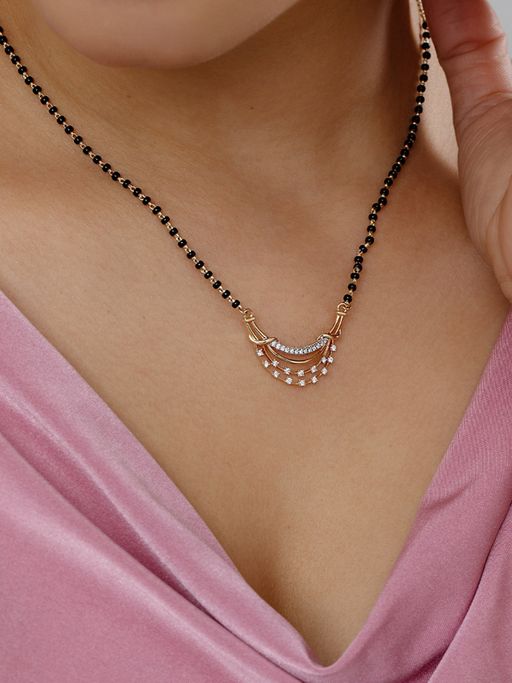 white gold mangalsutra tanishq