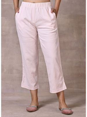 Lakshita Capris : Buy Lakshita Light Pink Plain Regular Capri Online ...