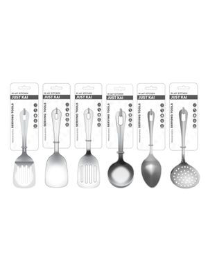 Buy Kai India Masher Turner Solid Turner Slotted Ladle Basting Spoon ...