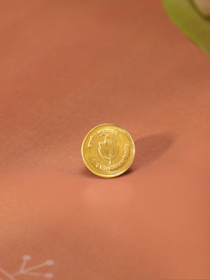 Buy Mia by Tanishq 1 Gram 22 Karat Sublime Mango Leaf Gold Coin Online