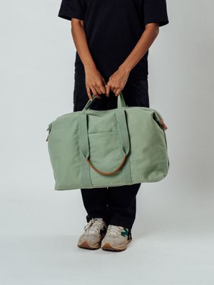 Buy DailyObjects Mint Green Field Duffle Bag Online