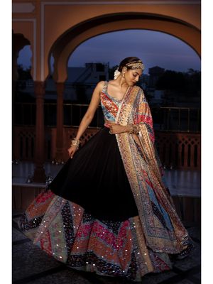 Buy Tussya Lalasa Multi-Color Dupatta Online