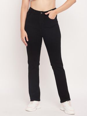 Buy CAMLA Barcelona Straight Fit Black Cotton Jeans (26) Online