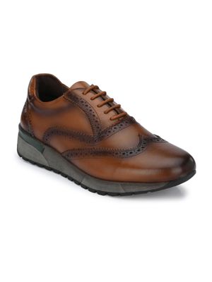Buy Delize Mens Tan Solid Casual Shoes Online
