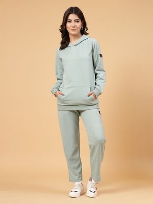 Buy RIGO Women Jade Oversized Solid Fleece Co-Ord (Set of 2) (S) Online