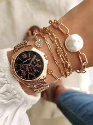 Buy Joker & Witch Celine Watch Bracelet Stack (Set of 5) Online