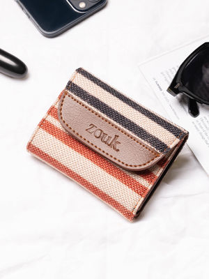 Zouk Wallets : Buy Zouk Qutub Stripes Trifold Wallet Online | Nykaa Fashion