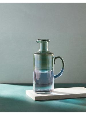 Buy Fabindia Blue Harit Glass Water Jug Online