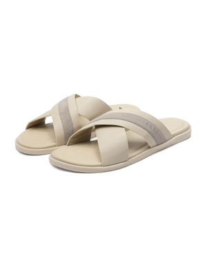 Buy Rare Rabbit Stride Beige Leather Sandals (UK 7) Online