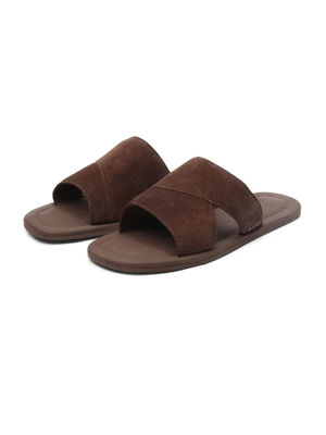 Buy Rare Rabbit Rho Brown Leather Sandals (UK 7) Online