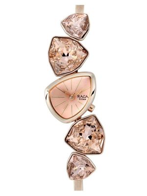 Buy Titan Rose Gold Crystal By Raga I Am Analog Watch -NM95095WM01 Online