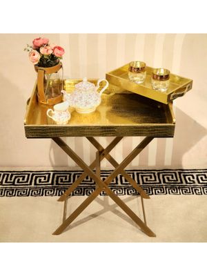 Buy CasaGold Precioso Butler Tray and Small Tray-Gold Online