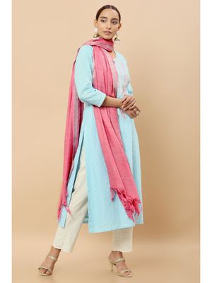 SOCH Printed : Buy Soch Women Pink Khadi Stripes Dupatta Online | Nykaa ...